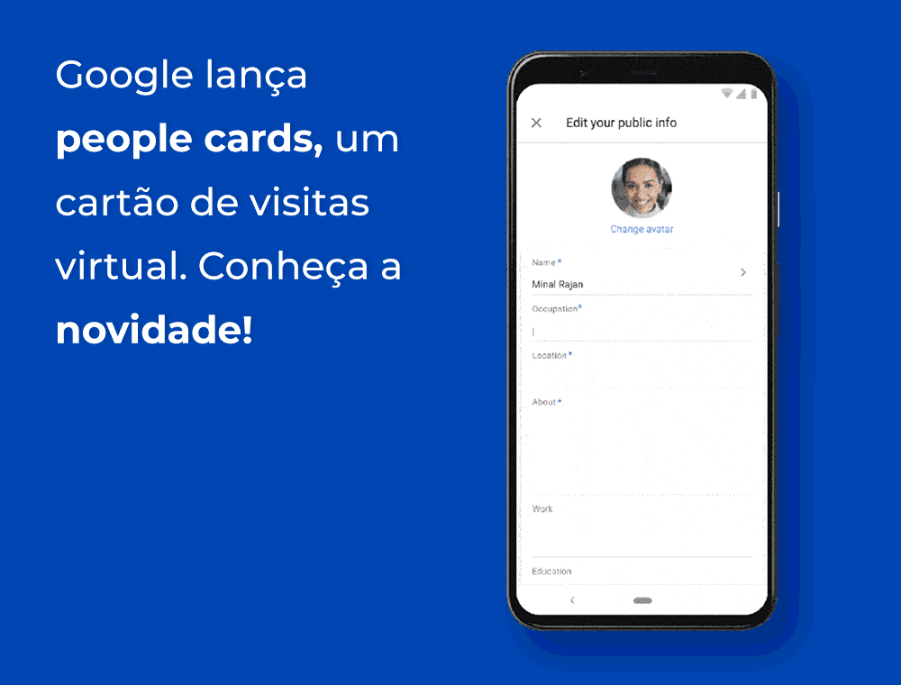 Google lança People Cards, um cartão de visitas virtual - ID